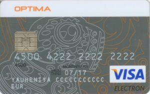 Bank Card: Belarusky Narodny Bank Optima (Belarusky Narodny Bank ...