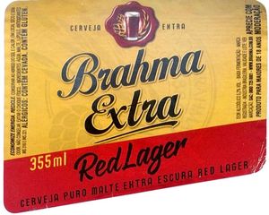 Drink Label: Brahma Extra Red Lager (Ambev, BrazilCol:BR-BEER-000143