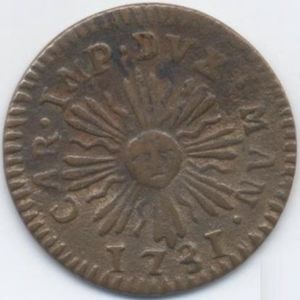 Coin: 1 Soldo (Carlo VI Asburgo) (Italian States) (Mantua) WCC:km248 ...