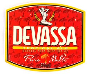 Drink Label: Devassa Tropical Ale (Cervejaria Devassa, BrazilCol:BR ...