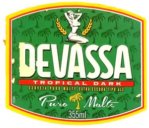 Drink Label: Devassa Tropical Dark (Cervejaria Devassa, BrazilCol:BR ...