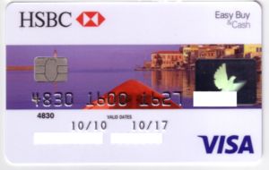 Bank Card: HSBC Easy Buy & Cash VISA (1015) (HSBC bank, GreeceCol:GR-VI ...