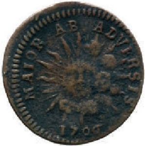 Coin: 1 Soldo (Ferdinando Carlo Gonzaga-Nevers) (Italian States ...