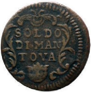 Coin: 1 Soldo (Ferdinando Carlo Gonzaga-Nevers) (Italian States ...