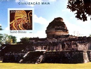 Stamp: Cultures of the Past - Maya (Guinea-Bissau(Civilization of Maya ...