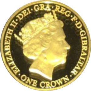 Coin: 1 Crown (Queen Elizabeth II 90th Birthday - Fifth Portrait ...