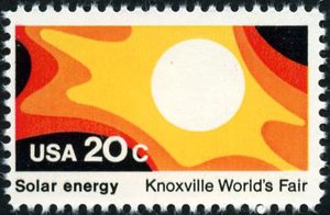Stamp: Solar Energy (United States of America) (Knoxville World's Fair ...