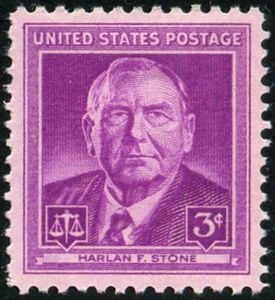 Stamp: Harlan Fiske Stone, Supreme Court Justice, 1925-1946 (United ...