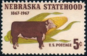 Stamp: Centenary of Nebraska Statehood (United States of AmericaMi:US ...
