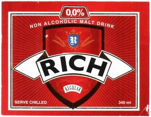 Drink Label: Rich Non Alcoholic Malt Drink (Al-Amoudi Beverage ...