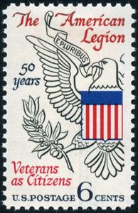 Stamp: 50th Anniversary of American Legion (United States of AmericaMi ...