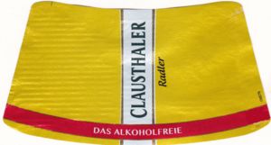 Drink Label: Clausthaler Radler (Binding-Brauerei AG, Germany, Federal ...