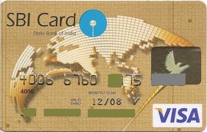 Bank Card: SBI Card (SBI Card, India, RepublicCol:IN-VI-0033