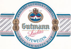 Drink Label: Gutmann Leichtes Hefeweizen (Brauerei Gutmann, Germany ...