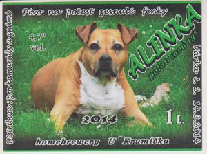 Drink Label: Alinka (Pivovar U Krumíčka, Czech RepublicCol:CZ-BEER-039533