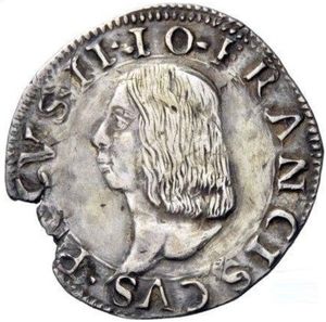 Coin: ½ Testoni (Gian Francesco II Pico. No date) (Italian States ...