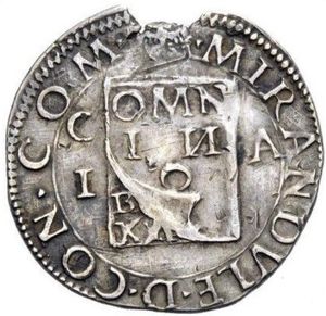 Coin: ½ Testoni (Gian Francesco II Pico. No date) (Italian States ...