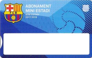 Functional Card: F.C. Barcelona - Abonament Mini Estadi 2017/2018 ...