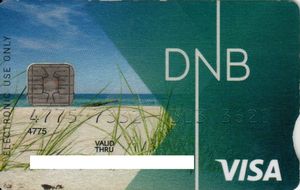 Bank Card: DNB Visa Beach (DNB Banka, LatviaCol:LV-VI-0074