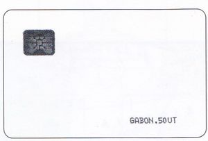 Phonecard: White Card GABON.50UT (si-5) (Test, Proof, Sample & Expo ...