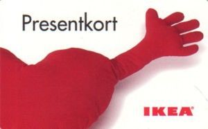Gift Card: Heart cushion with Text (Ikea, Sweden(Ikea) Col:SE-IKEA-004-04