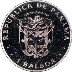 Coin: 1 Balboa (Spanish explorer Vasco Núñez de Balboa) (Panama(1903 ...