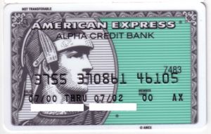 Bank Card: American Express Alpha Credit Bank (Alpha Credit Bank A.E ...