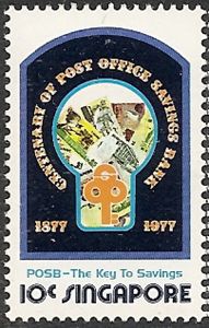 Stamp: Bank Notes (Singapore(Post Office Savings Bank) Mi:SG 282A,Sn:SG ...
