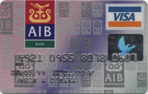 Bank Card: AIB Visa Card (Allied Irish Banks (AIB), IrelandCol:IE-VI-0019