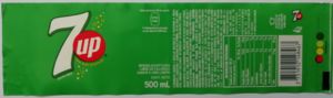 Etiqueta de bebida: 7up (CBC Peruana S.A.C., PerúCol:PE-SODA-000002