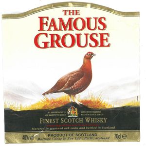 Drink Label: The Famous Grouse (Matthew Gloag & Son Ltd., ScotlandCol ...