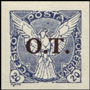 Stamp: Sokol v letu - Windhover - overprint (Czechoslovakia(Newspaper ...