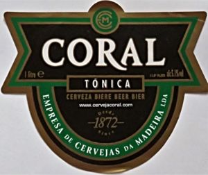 Drink Label: Coral Tonica (Empresa de Cervejas da Madeira, PortugalCol ...