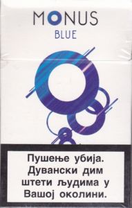 Cigarette Pack: Monus Blue (YugoslaviaCol:YU-CT-0057