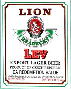 Drink Label: AH10-Hradecky Lev Lion (Pivovar Hradec Králové /closed ...
