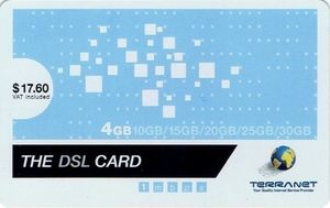 Functional Card: Terra ,DSL 1M/4G (Internet Access, Lebanon(TerraNet ...