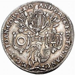 Coin: 1 Osella (Giovanni Corner II) (Italian States) (Murano) WCC:x-27 ...