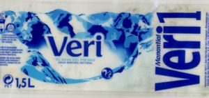 Drink Label: Veri (Aguas de San Martín de Veri S.A., SpainCol:ES-WATER ...