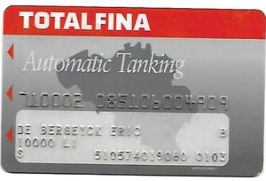 Functional Card: Total Fina Automatic Tanking (Fuel Stations, Belgium ...