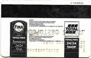 Functional Card: Total Fina Automatic Tanking (Fuel Stations, Belgium ...