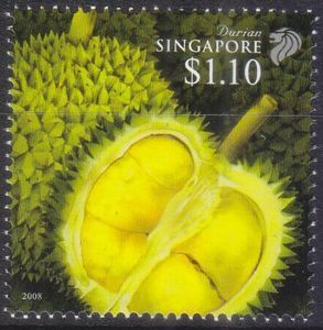Stamp: Durian (Singapore(Singapore-Vietnam Joint Issue : Fruit (2008 ...