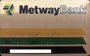 Cartões de bancos: Metway Bank (Metway Bank, Austrália) Col:AU-GM-0009