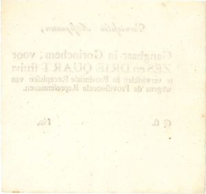 Banknote: 6¾ Stuiver (Netherlands(Recepisse) Wor:P-B48