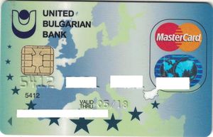 Bank Card: United Bulgarian Bank MasterCard Chip - 01/16/004 (United ...