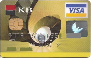 Bank Card: KB (Staircase) (Komerční Banka (KB), Czech RepublicCol:CZ-VI ...