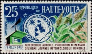 Stamp: World Day of Meteorology (Upper Volta(World Day of Meteorology ...