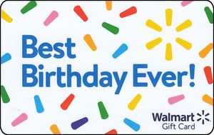 Cartão de Presente: Best Birthday Ever! (Walmart, Estados Unidos(Happy ...