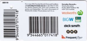 Functional Card: Woolworths Everyday Rewards (Shops - Supermarkets ...