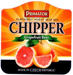 Drink Label: AOx3-Chipper grapefruit beer (Pivovar Primátor Náchod ...