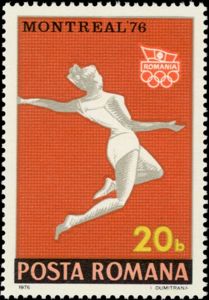 Stamp: Long jump (Romania(Summer Olympic Games 1976 - Montreal) Mi:RO ...